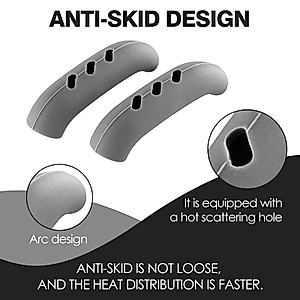 6 Pack Heat Resistant Silicone Pot Handle Covers - Universal Fit for Pots, Pans, and Skillets - Non-Slip Grip, Protects Hands from Hot Handles