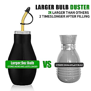 Bulb Duster Sprayer Insect Buster – Handheld, 7" Extendable Applicator Dispenser for Diatomaceous Earth & Other Home Powder Applications – Non-Toxic Assemble Garden Farm