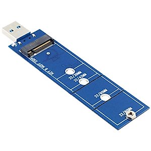 GODSHARK M.2 to USB Adapter, B Key M.2 SSD Adapter USB 3.0 (No Cable Needed), USB to 2280 M2 SSD Drive Adapter, NGFF Converter SSD Reader Card