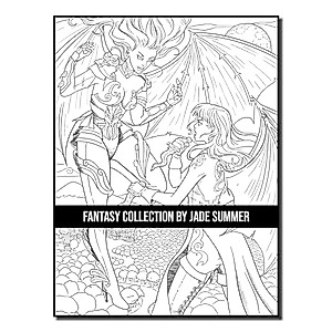 Fantasy Collection: An Adult Coloring Book with 100+ Incredible Coloring Pages of Mermaids, Fairies, Vampires, Dragons, and More!
