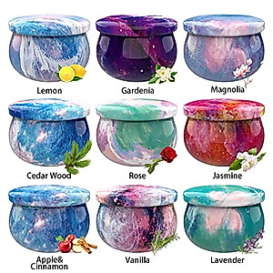 Amastika Scented Candles Gift Set Small 2.2oz Soy Wax Aromatherapy Candles for Women, Party, Spa, 9 Packs