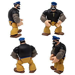 Boss Fight Studio Bluto Popeye The Sailor Man Classics Wave 1 Collectible Action Figure – Highly Articulated Figurine with Accessories Including Alternate Hands and Removable Hat - 1:12