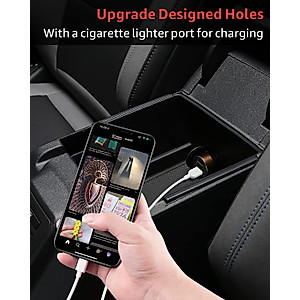 Ecarzo Center Console Organizer for 2021 2022 2023 2024 Ford Bronco Console Tray Storage Box Accessories Upgrade