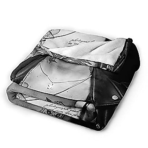Huiyingke Andy Biersack Soft and Warm Throw Blanket Printed Ultra-Soft Micro Fleece Blanket 80inchx60inch Black