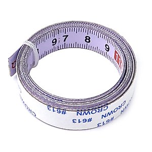 qiguch66 1/2/3/4/5/10m Self-adhesive Measuring Ruler Metric Positive Stainless Steel Tape Measure for Miter Saw - 6