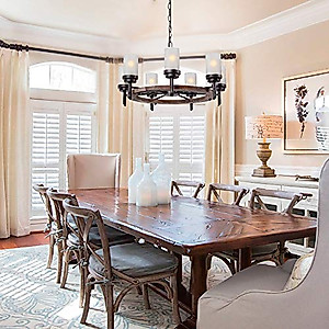 Anmytek 3 Pack Clear Frosted Glass Lamp Shade, Fixture Accessory Lampshade Replacement 1 5/8 inch Fitter, A00072