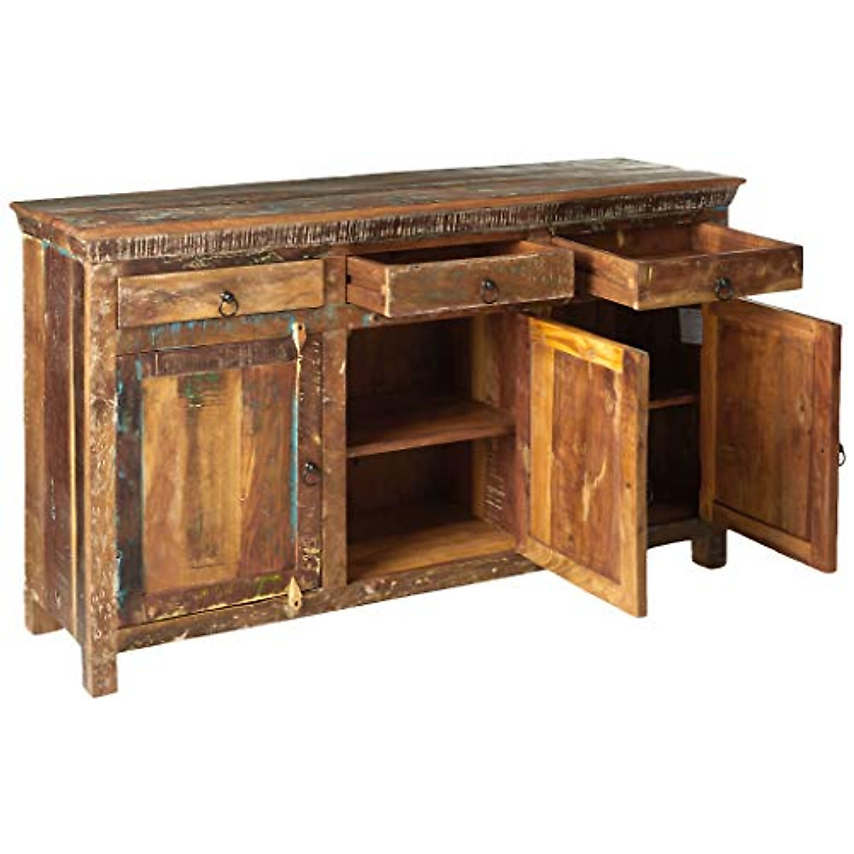 Coaster Furniture 3-Door Accent Cabinet Reclaimed Wood 950367