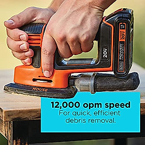 BLACK+DECKER 20V MAX* Sheet Sander (BDCMS20C) (Pack of 1)