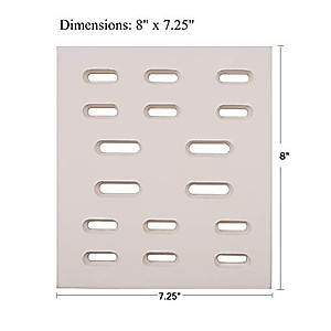 GasSaf Ceramic Radiant Replacement for Bakers & Chefs, SAMS & Turbo, Fiesta, Grand Hall, Members Mark Gas Grill (8" x 7.25")(6-Pack)