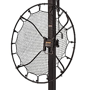 Silverback Multi-Sport Training Rebound Passback Net - Basketball Rebounder - Multisport Rebounder,Black