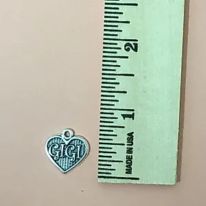 LGU Sterling Silver Oxidized Gigi Grandmother Charm