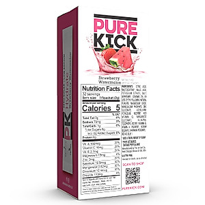 Pure Kick Hydration Pitcher Pack, Strawberry Watermelon, Includes 6 Packets, 1 Box, Makes 12 Quarts Total