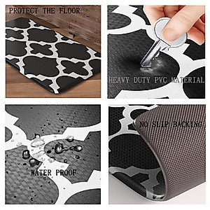Kitchen mat,Cushioned Anti Fatigue Indoor Mat Kitchen Floor mat Rug Non Slip Waterproof Easy to Clean Ergonomic Comfort for Kitchen Floor Home Sink Laundry