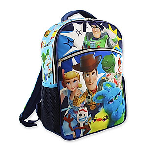Disney Toy Story 4 Boy's Girl's 16 Inch School Backpack (One Size, Blue)