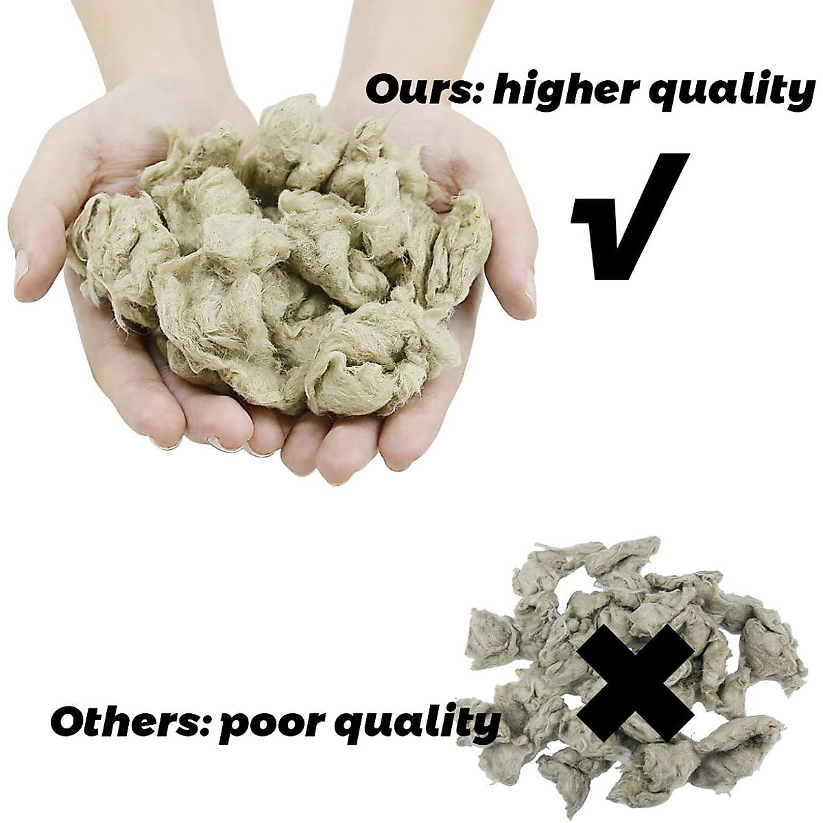 Utheer Glowing Embers for Gas Fireplace, 12 Oz Rock Wool Embers for Vent Free or Vented,Ventless Gas Log Sets, Inserts Indoor Gas Fireplaces