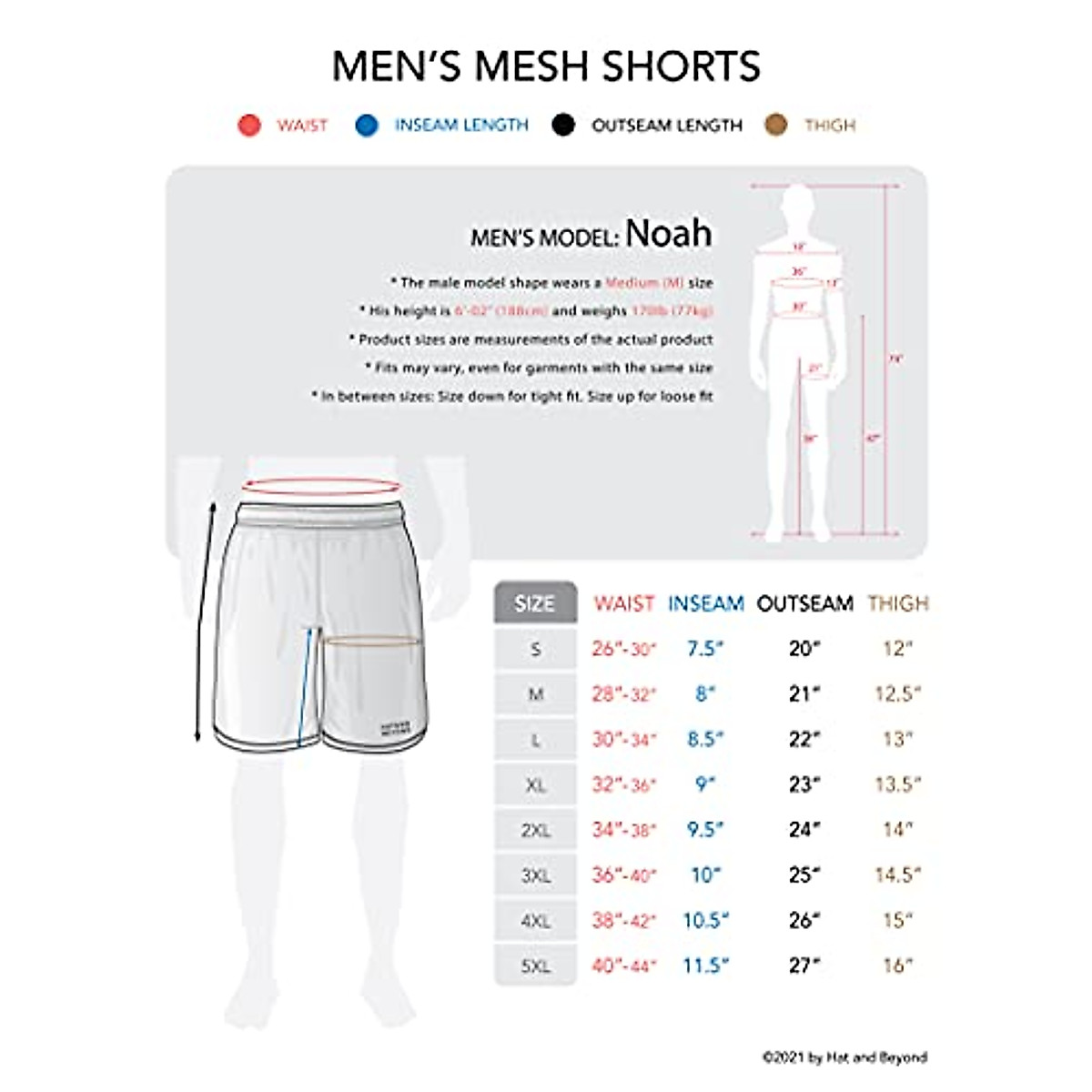 Hat and Beyond Mens Mesh Shorts Elastic Sports Gym Performance Workout Boxing Jersey Basketball Pants (Medium, 1ih01_Purple)