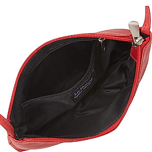 Le Donne Leather Clover Mini Bag - Full-Grain Premium Colombian Vaquetta Leather Crossbody Bag, 9"x5.5"x1" (Black)