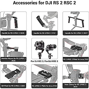 SMALLRIG Extended Quick Release Plate for Arca-Type Standard Compatible with DJI RS 2 / RSC 2 / RS 3 / RS 3 Pro Gimbal - 3162