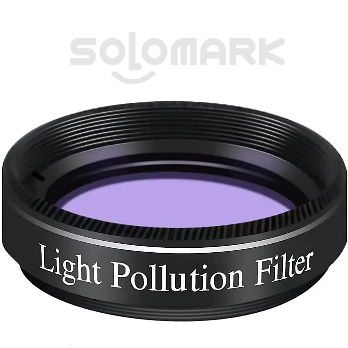 SOLOMARK 1.25" Light Pollution Filter for Telescopes, Optical Glass Reduction for Night Sky/Star