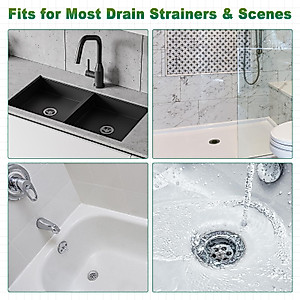 uxcell Disposable Shower Drain Hair Catcher, 10Pcs Disposable Hair Catchers Mesh Stickers for Shower, Bathtub, Sink, Bathroom, Kitchen, Sewer (90mmx90mm, Grey)