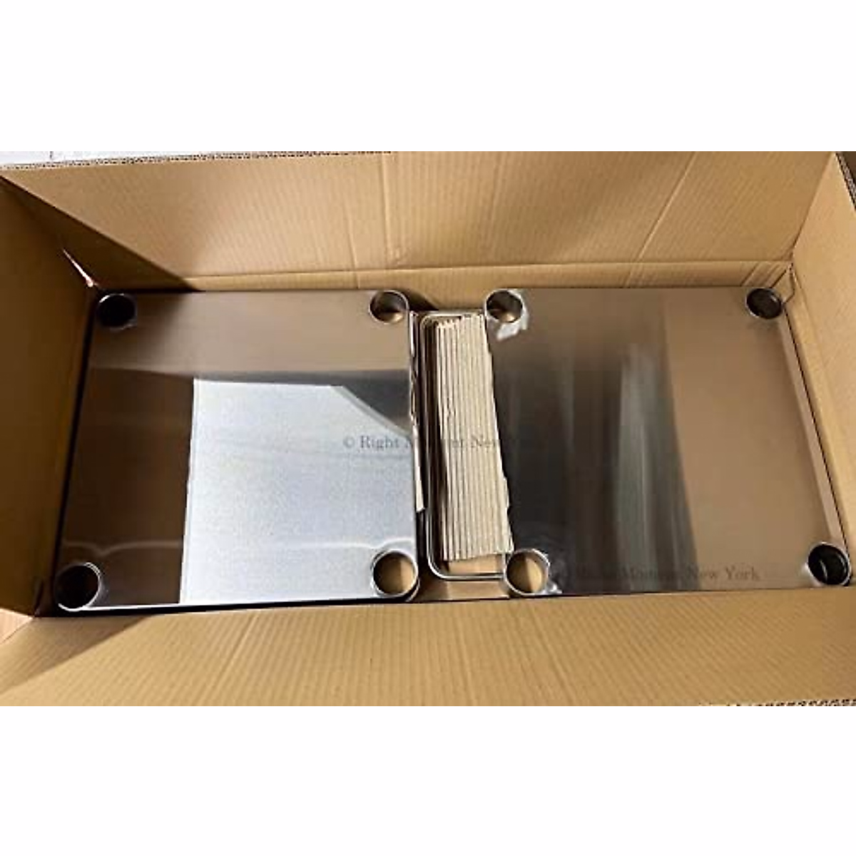 14"W Stainless Steel Commercial Rice Warmer Stand with Undershelf, Wheel and 2 Locks