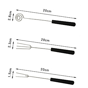 10PCS Dipping Fork Set ,Stainless Steel Candy DIY Bakeware Accessories ,Dipping Forks for Chocolate, Pralines and Truffles, Durable and Reliable Silver 10