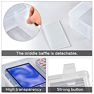 FULLCASE Card Case Holder Compatible with Baseball Football Sports Game, Trading Cards Storage Also for PM TCG/for MTG/for C.A.H/for Topps Display Collector Organizer(Box Only)