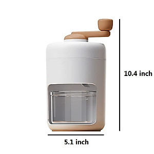 Shoxil Shaved Ice Machine Snow Cone Machine Manual - Portable Ice Crusher and Shaved Ice Machine with Free Ice Cube Trays - BPA Free