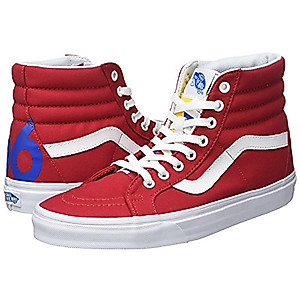 Vans Unisex SK8-Hi Reissue (1966) Mens Skateboarding-Shoes VN-A2XSBMXE, Red/Blue, US Men 4