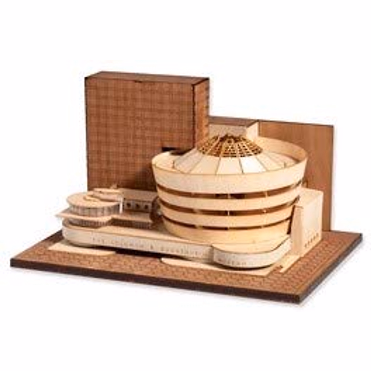 Little Building Co Guggenheim Museum Scale Replica kit, Frank Lloyd Wright midcentury Modern Architecture. NYC Architectural fine Wood Accurate Model