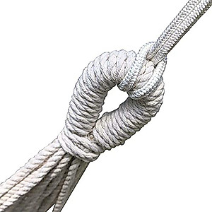 Xuanmuque Double Sized Boho Macrame Black Hammock with Elegant Tassels and Fishtail Knitting 485Lbs Includes Tie Ropes and Black Drawstring Bag for Women