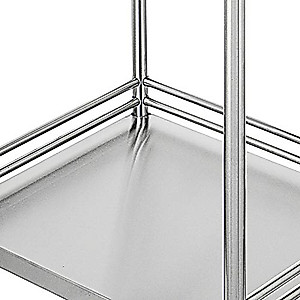 2-Layer Medical Trolley Stainless Steel Healthcare Trolley Mobile Care Car Clinic Carts Medical Laboratory Equipment Carts Spa Beauty Salon Tool Car (1 Drawer)