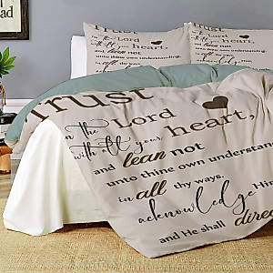 Darani Bible Verse Inspirational Prayers Religious Christian Gift Duvet Cover Queen 90 x 90 in Ultra Soft Washed Microfiber Comforter Cover Sets 3 Pieces (1 Duvet Cover + 2 Pillow Shams)