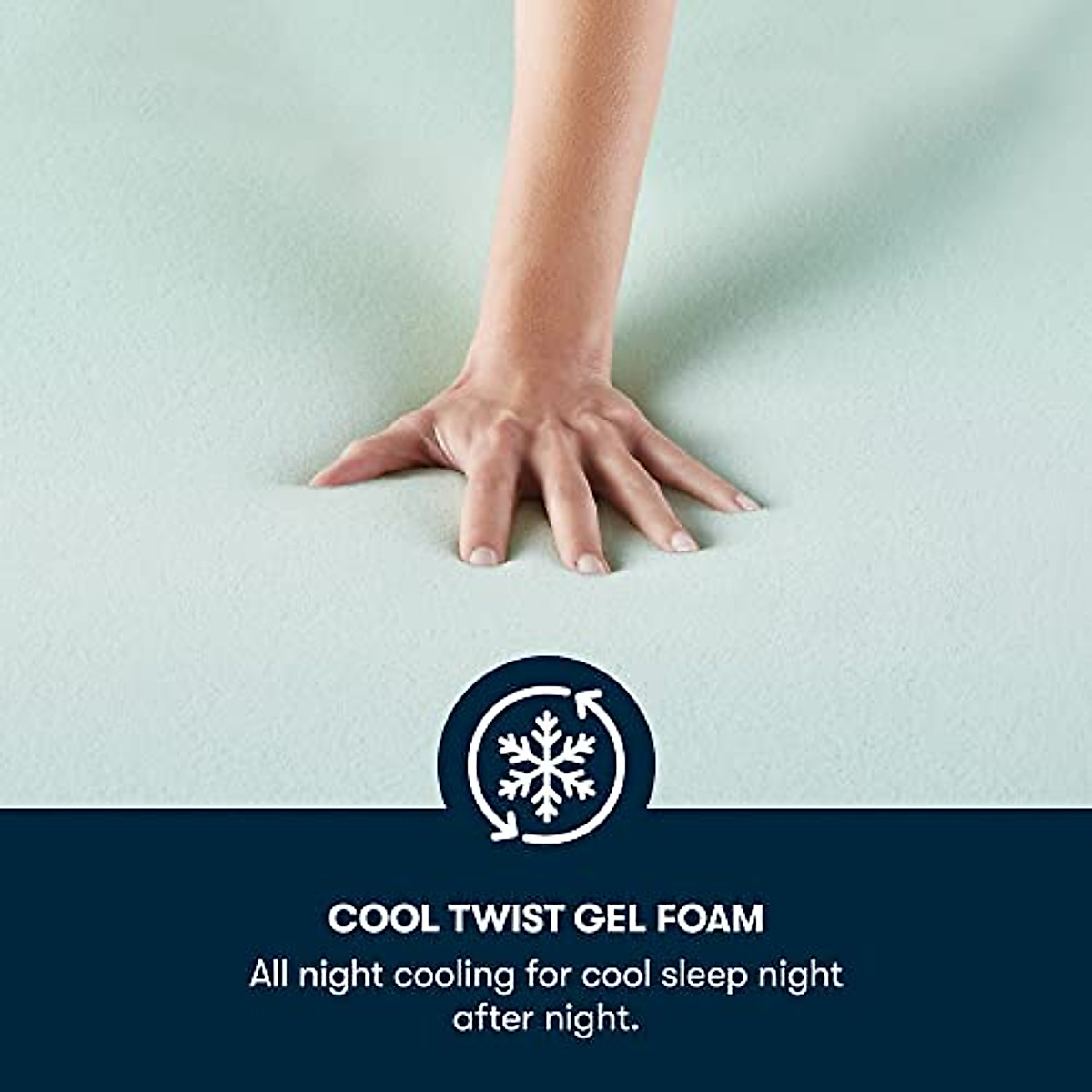 Serta - 15" Clarks Hill Elite Plush Pillow Top King Mattress, Comfortable, Cooling, Supportive, CertiPur-US Certified, White/Blue