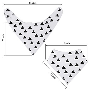 MiiYoung Baby Bibs Baby Bandana Drool Bibs for Drooling and Teething, 100% Organic Cotton and Super Absorbent Bibs for Baby Boys