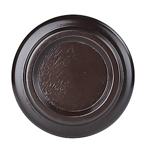 Hardwood Upright Piano Caster Cups with EVA Foam Piano Pad Furniture Round Load Bearing Pads Set of 4 (Brown Wood)