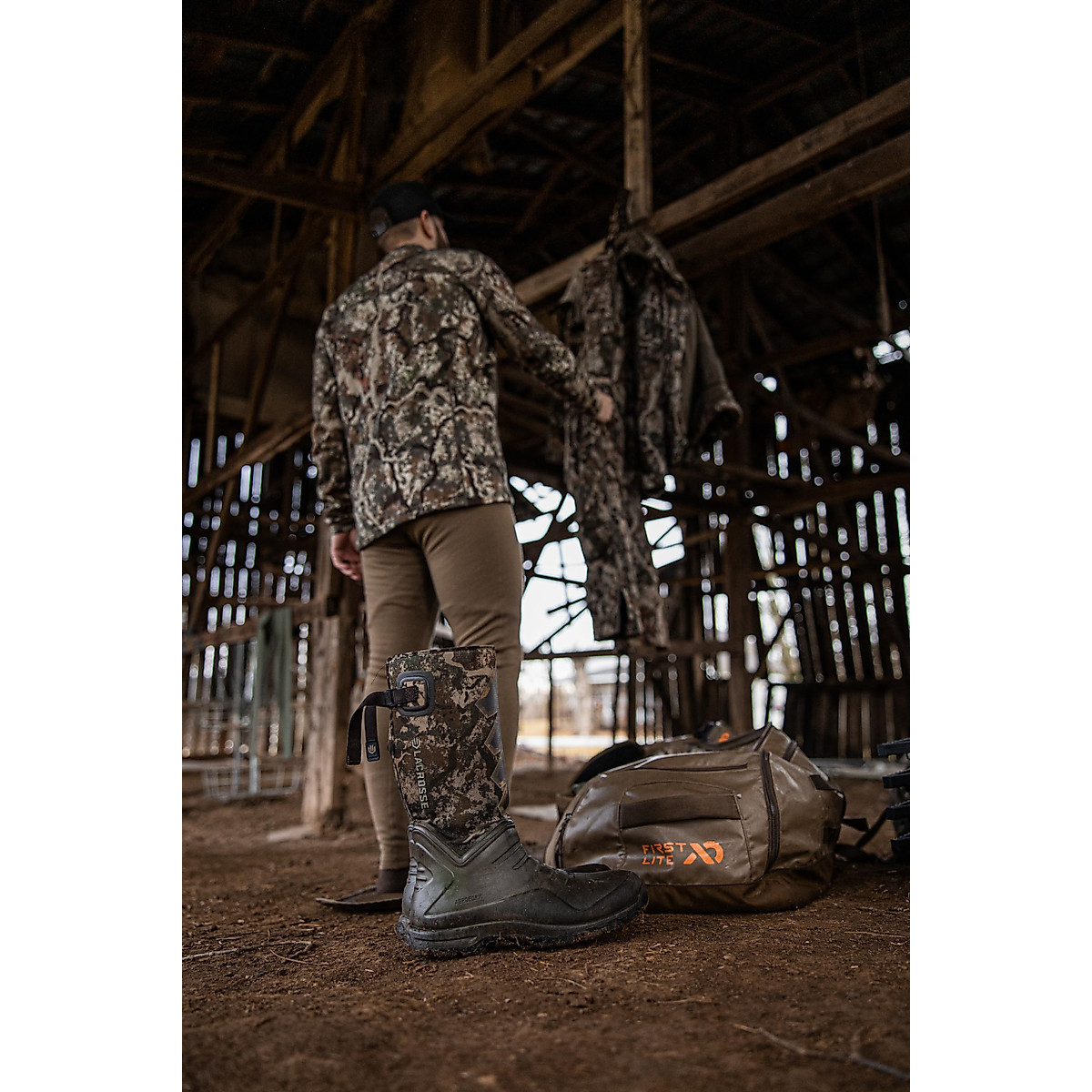 First Lite Men's Furnace Long John - Heavyweight Merino Wool Base Layer Pant Bottoms - Conifer - X-Large