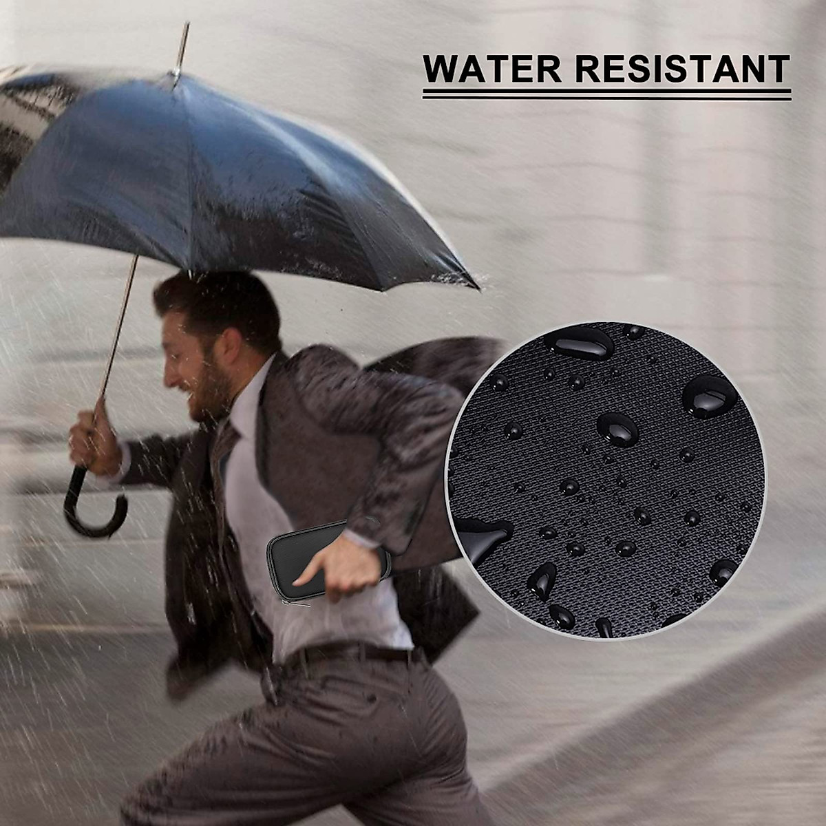 BALAPERI Fireproof Flash Drive Case(Case Only), Water Resistant USB Storage Case, Soft Material USB Flash Drive Holder, Portable Electronic Organizer Bag for USB Flash Drive,Thumb Drive,Memory Stick