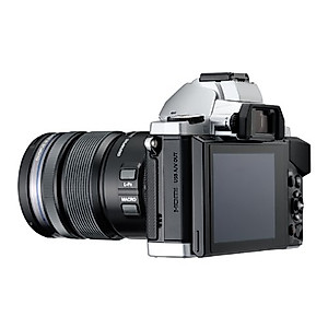 Olympus OM-D E-M5 16MP Live MOS Interchangeable Lens Camera with 3.0-Inch Tilting OLED Touchscreen and 12-50mm Lens (Silver) - International Version (No Warranty)