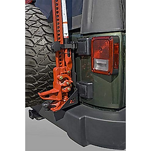 Rugged Ridge 11586.01 Jack Mounting Bracket; 07-18 Jeep Wrangler JK , Black