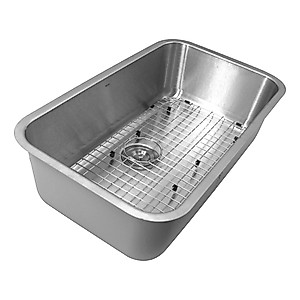 Nantucket Sinks NS3018-10-16 30" Large Rectangle, Stainless Steel Undermount Kitchen Sink