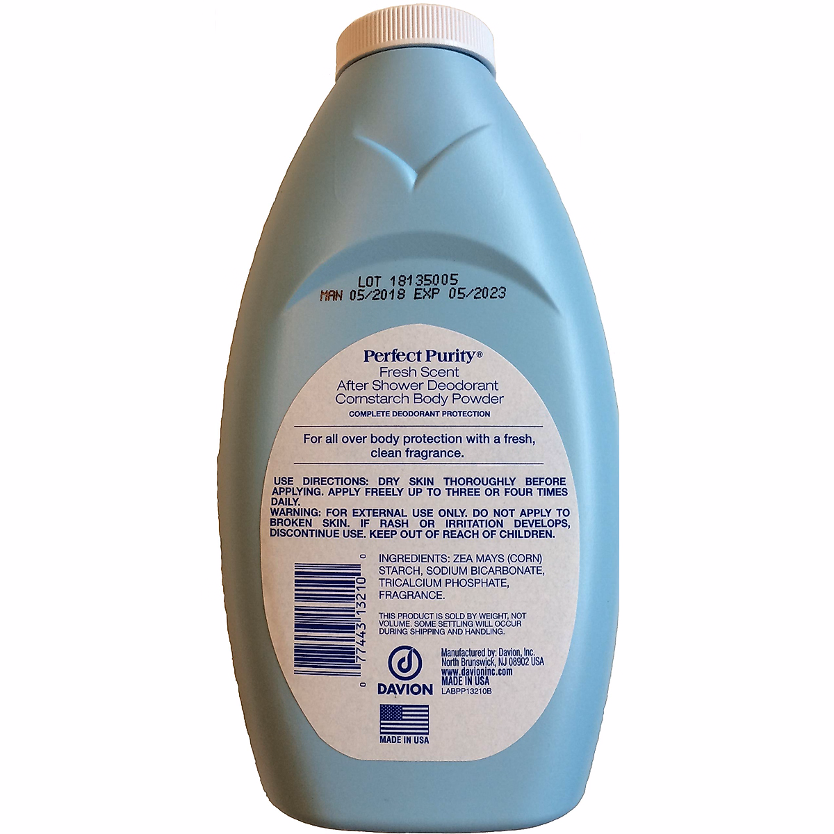 Perfect Purity Talc Free After shower Deodorant Body Powder