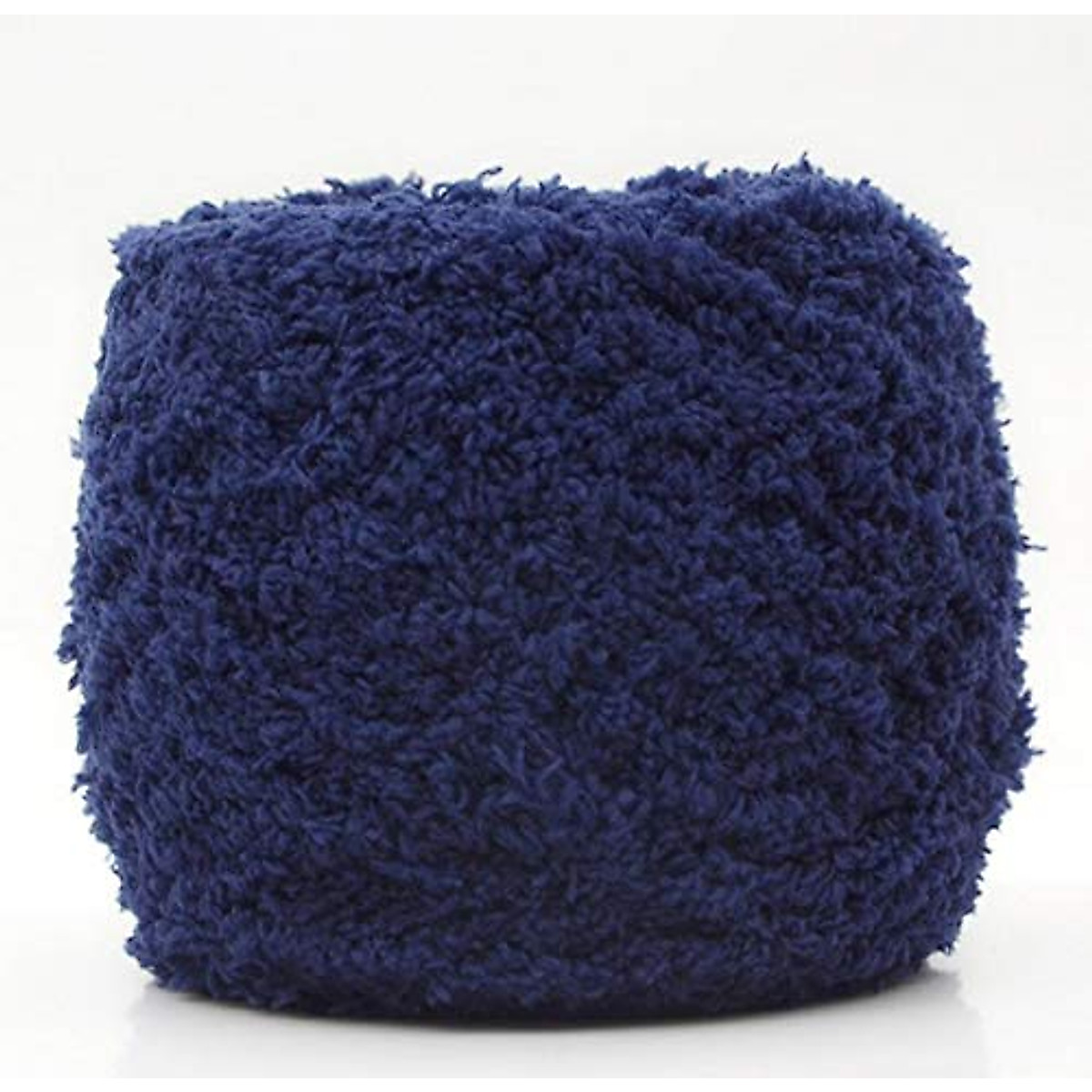 OURVER (34 Navy Blue) Soft Smooth Baby Knitting Wool Cotton Chunky Thick Yarn Fiber Velvet Yarn Hand Knitting Wool Crochet Yarn for DIY Craft Sweaters, 5 Rolls x100g