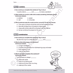 Evan-Moor Daily Academic Vocabulary, Grade 2