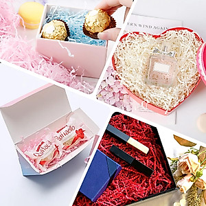 DOTUHAO Crinkle Cut Paper Shred, Black Color Crinkle Paper, Gift Basket Filler, Gift Box Filler Paper Shreds, Raffia Grass great for Gift Wrapping, Basket Filling (Black, 2 oz)