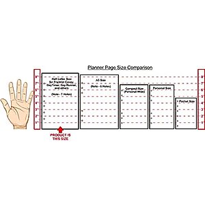 Classic Size Note paper with Simple Lines Spaced 1/4", 50 Sheets, Sized and Punched with 7 Holes for 7-Ring Notebooks such as Franklin, etc. (5.5" x 8.5")