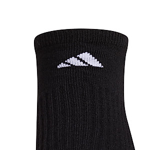 adidas Women's Cushioned No Show Socks (3-Pair) Athletic, Low Profile Look with Arch Compression for a Secure fit, Black/Night Grey/White, Medium