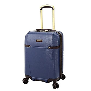 London Fog Brentwood II Expandable HARDSIDE Spinner, Blue, Carry-On 20-Inch