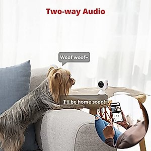 SwitchBot Security Indoor Camera, Motion Detection for Baby Monitor 1080P Smart Surveillance WiFi(2.4Ghz) Pet Camera for Home Security with Night Vision, Two-Way Audio, Works with Alexa