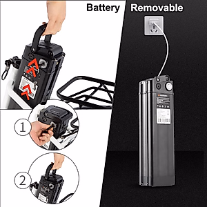 DYU Electric Bike for Adults, 26" Ebike with Peak 500W Brushless Motor, Up to 50Miles Commuting Electric Bike with 562Wh Removable Battery, 7-Speed, UL Certified